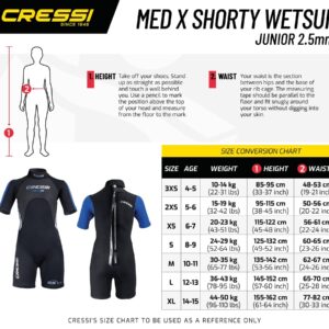 Cressi Med X Shorty Junior, Black/Pink, S