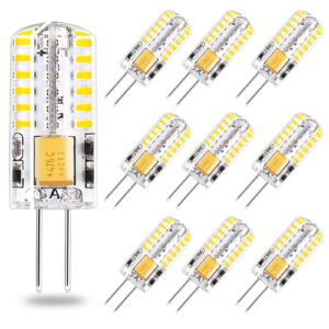 dopkuss g4 led bulbs 12v led light ac/dc bi-pin base landscape light bulbs 3 watt 12v light bulb - g4 bulb led lighting equiavlent to 30w low voltage warm white 2700k 10-pack