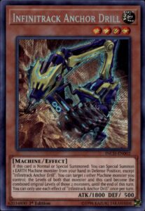 yu-gi-oh! - infinitrack anchor drill - inch-en002 - secret rare - 1st edition - infinity chasers