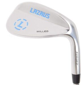 lazrus golf | premium quality rh 56 degree forged golf wedges for exceptional performance, golf wedges with micro milled face for enhanced spin | golf clubs for men (silver, 56 degree single)