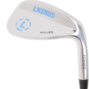 Lazrus Golf | Premium Quality RH 56 Degree Forged Golf Wedges for Exceptional Performance, Golf Wedges with Micro Milled Face for Enhanced Spin | Golf Clubs for Men (Silver, 56 Degree Single)