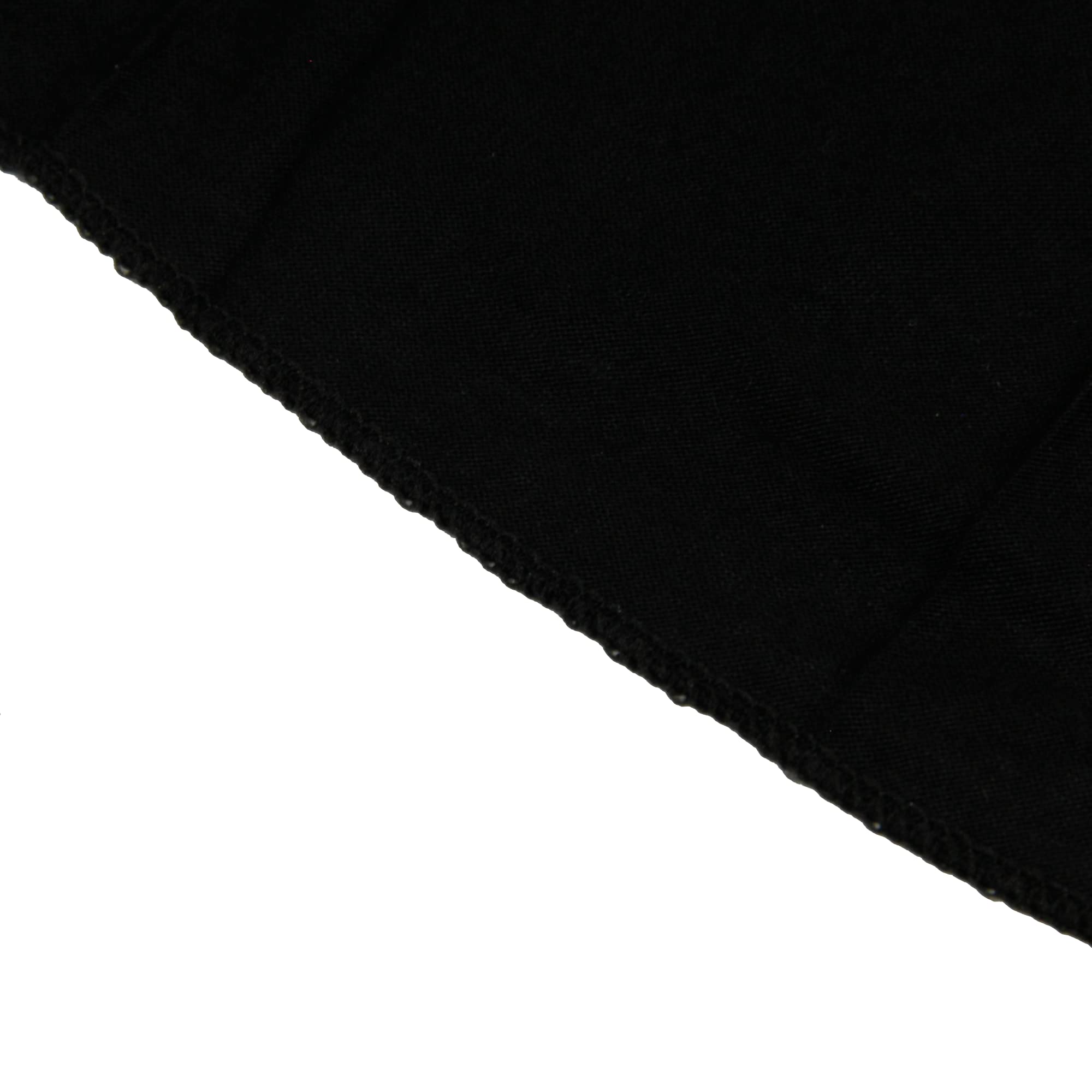 Black Soft Stretch Jersey Head Scarf Rectangle Women's Hair Wrap