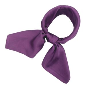 your smile silk feeling like pure color scarf women’s fashion pattern large square satin headscarf headdress 24''x24'',purple