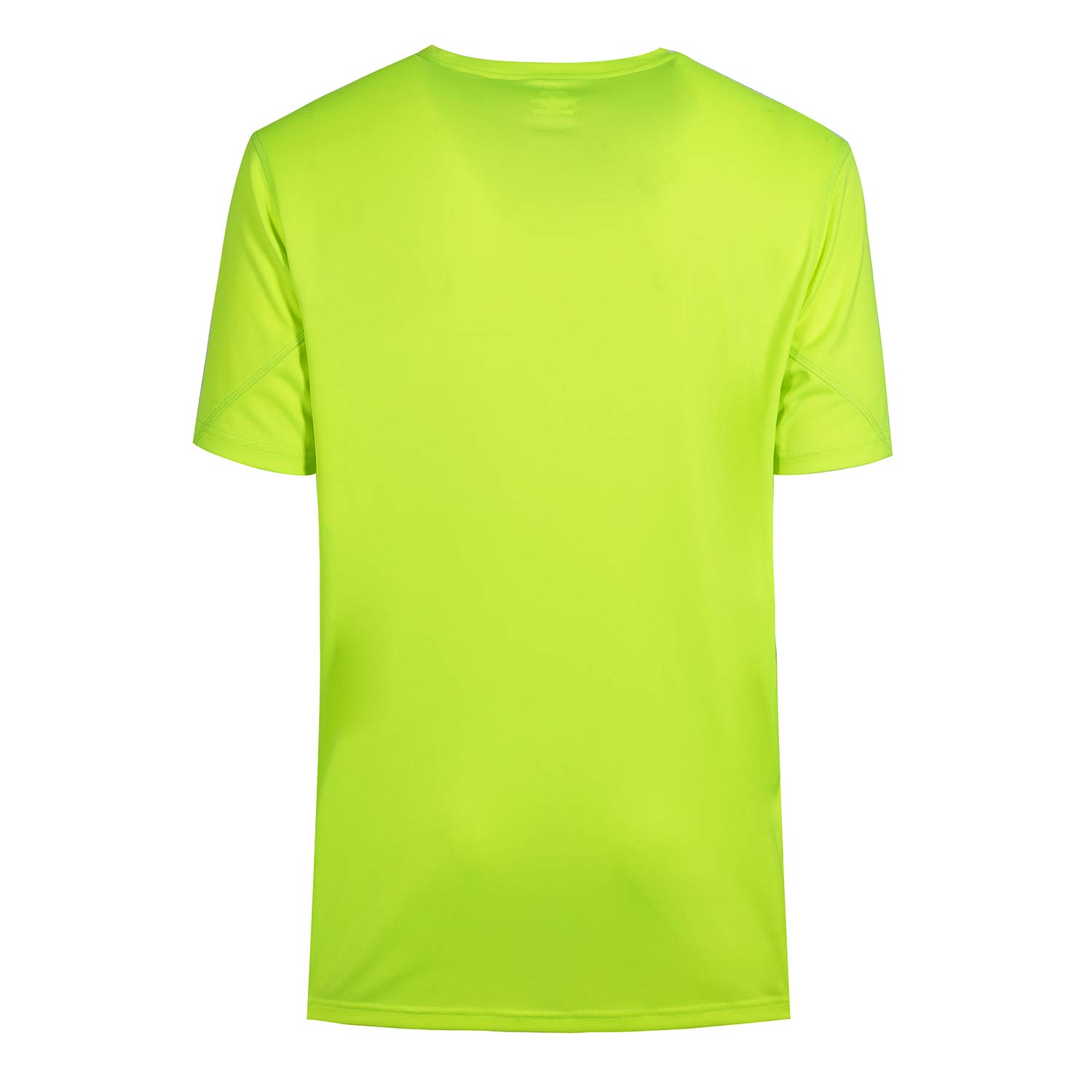 Men's HyperDri Short Sleeve T-Shirt Athletic Cool Running Top (Yellow,L)