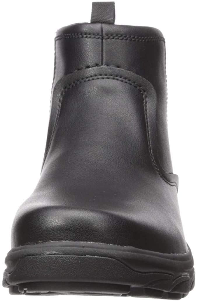 Skechers Men's RESMENT-Korver Chelsea Boot, Black/Black, 11 Medium US