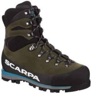 scarpa grand dru gtx waterproof gore-tex hiking boots for mountaineering and backpacking - forest - 8-8.5