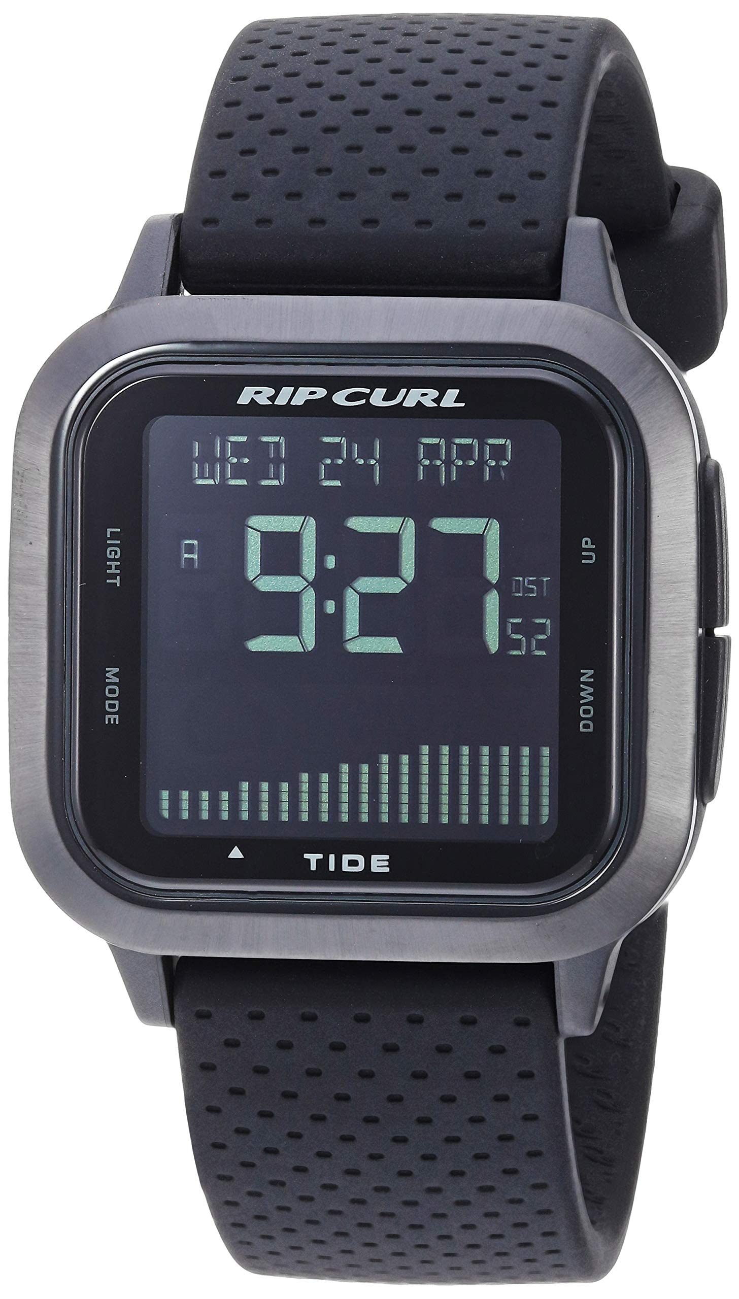 Rip Curl Men's Quartz Sport Watch with Silicone Strap, Black, 21.9 (Model: A1137MID1SZ)