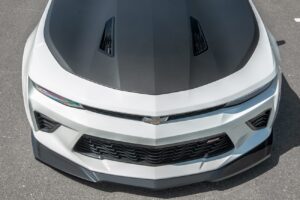 replacement for 2016-present chevrolet camaro ss 2019-present chevrolet camaro lt ls rs | zl1 style front bumper lower lip splitter (abs plastic - matte black)