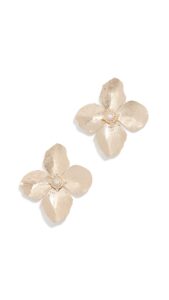 shashi women's blossom earrings, gold, one size