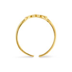 BillyTheTree Jewelry 14K Yellow Gold Cutout Wing Design Butterfly Toe Ring