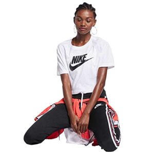 Nike Sportswear Essential omen's Cropped Futura Icon T-Shirt BV6175-100 Size S White/Black