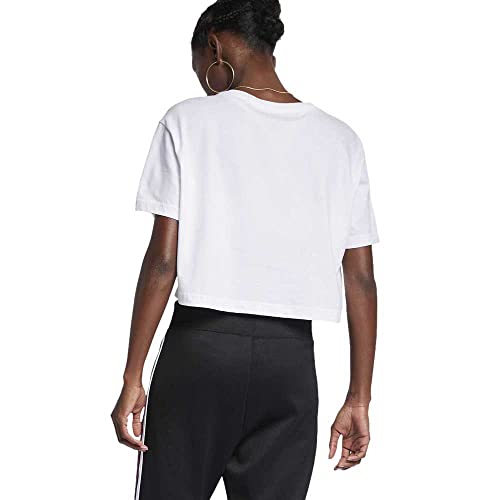 Nike Sportswear Essential omen's Cropped Futura Icon T-Shirt BV6175-100 Size S White/Black