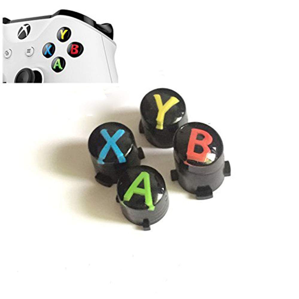 ABXY Button Bullet Buttons Replacement for Xbox One/Xbox ONE S/Xbox ONE X/Xbox ONE Elite(Colour)