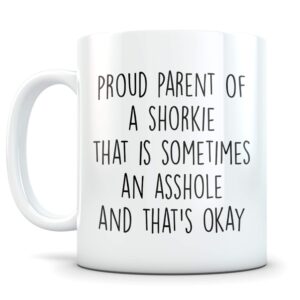 Shorkie Gift for Women and Men - Funny Shorki Dog Mug for Him or Her - Great Dog Mom or Dad Coffee Cup for K-9 Lovers - Pet Themed Present