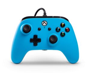 powera wired controller for xbox one - blue