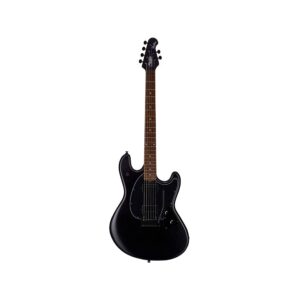 sterling by musicman 6 string solid-body electric guitar, right, stealth black (sr30-sbk-r1)