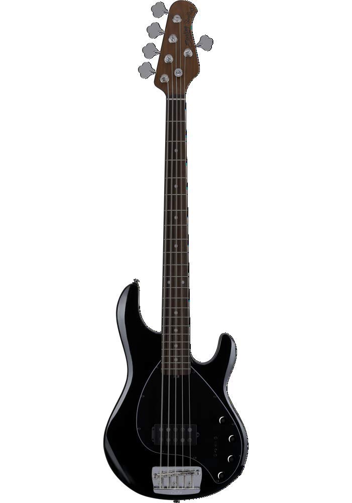 Sterling By MusicMan 5 String Bass Guitar, Right, Black (RAY35-BK-R2)