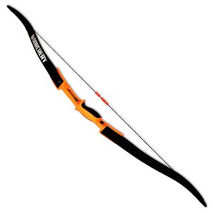 woarchery combat archery takedown right-left handed 25lbs recurve bow (orange)