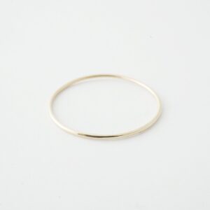 Honeycat Super Skinny Stacking Ring in 14K Gold, Size 7.5 (G)