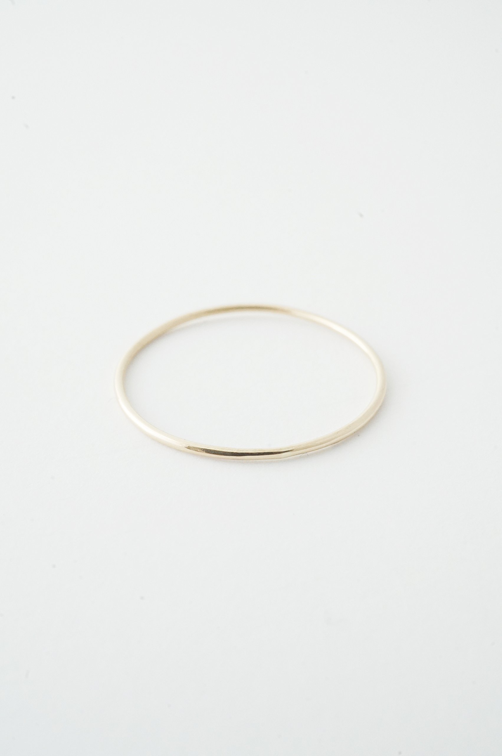 Honeycat Super Skinny Stacking Ring in 14K Gold, Size 7.5 (G)