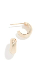 zoe chicco women's 14k gold huggie hoop earrings, yellow gold, one size