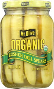 mount olive organic dill spears, 16 fz