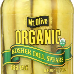 MOUNT OLIVE Organic Dill Spears, 16 FZ