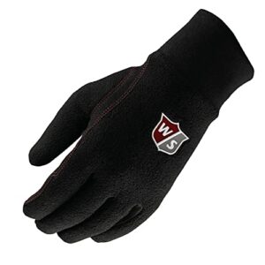 wilson staff winter gloves - men's medium, black