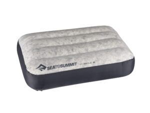 sea to summit aeros down inflatable pillow, large (16.5 x 11), grey