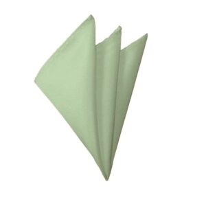 romario manzini solid light sage green color hankerchief pocket square