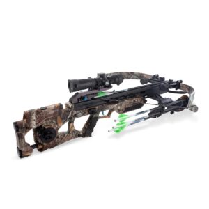 excalibur assassin 420 td accurate adjustable durable safety hunting archery crossbow - 30 mm scope rings, 4 proflight 18" arrows, 4-arrow quiver included