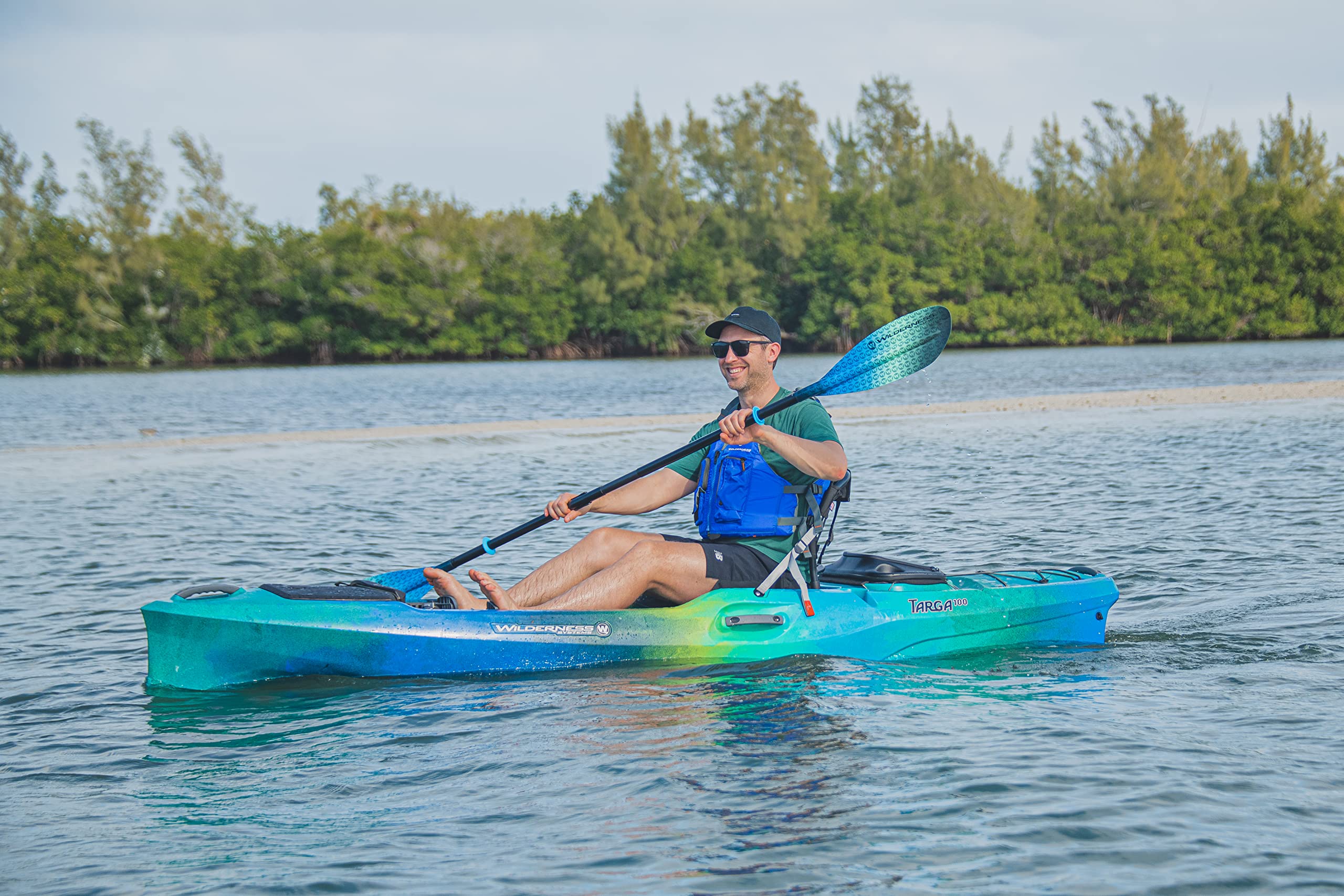 Wilderness Systems Pungo Glass Recreation/Touring Kayak Paddle | Fiberglass Blade | Adjustable Carbon/Fiberglass Shaft (220-240cm)