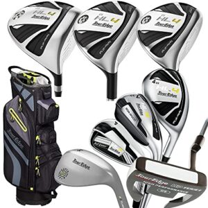 Tour Edge HL4 to-Go Mens Complete Golf Set Uniflex-Steel-RH, Black/White, one Size (HNSRSU13.B)