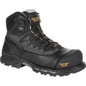 georgia boot rumbler men blk 6" work, black, 10