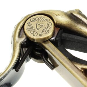 Alice A007G/BR Aluminum Alloy Bronze Alligator Shape Acoustic Guitar Capo