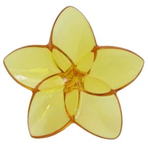 baccarat crystal bloom flower - amber