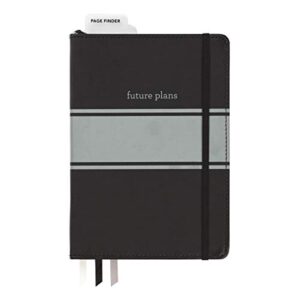 c.r. gibson black leatherette freestyle organizer and planner dot grid notebook, 6'' w x 8.5'' l, 240 pages