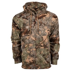 king's camo kcb116 men's classic cotton full-zip hoodie, desert shadow, large