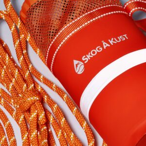 Skog Å Kust Rescue Throw Bag w/ 50-Feet of Floating Reflective Rope (Orange Reflective, 50' x 8mm)