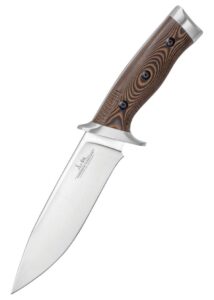 gil hibben tundra hunter fixed blade knife – 420 hc stainless steel blade, cnc machined g10 handle scales, stainless steel pommel – rugged hunting knife for outdoorsmen - 11” overall