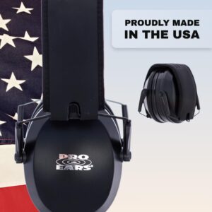 Pro Ears Ultra Gel 22 Noise Reduction Ear Muffs, Lightweight & Slim w/Aviator Gel Ear Seals, Shooting Ranges, Construction, and Loud Events, 8.5 oz