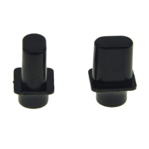 kaish pack of 2 black vintage top hat switch tip 3 way or 4 way pickup selector switch knobs for usa tele/telecaster