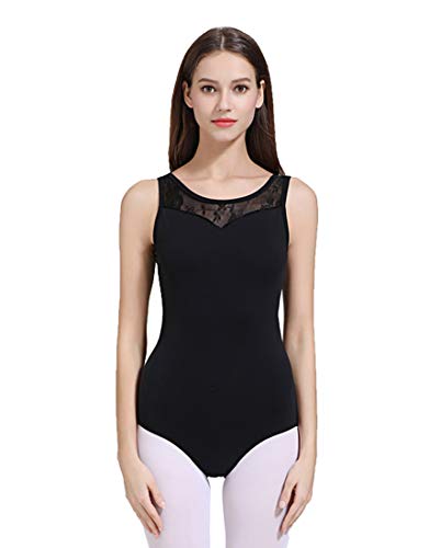 ModLatBal Women and Grils Lace Tank Leotards for Ballet Dance