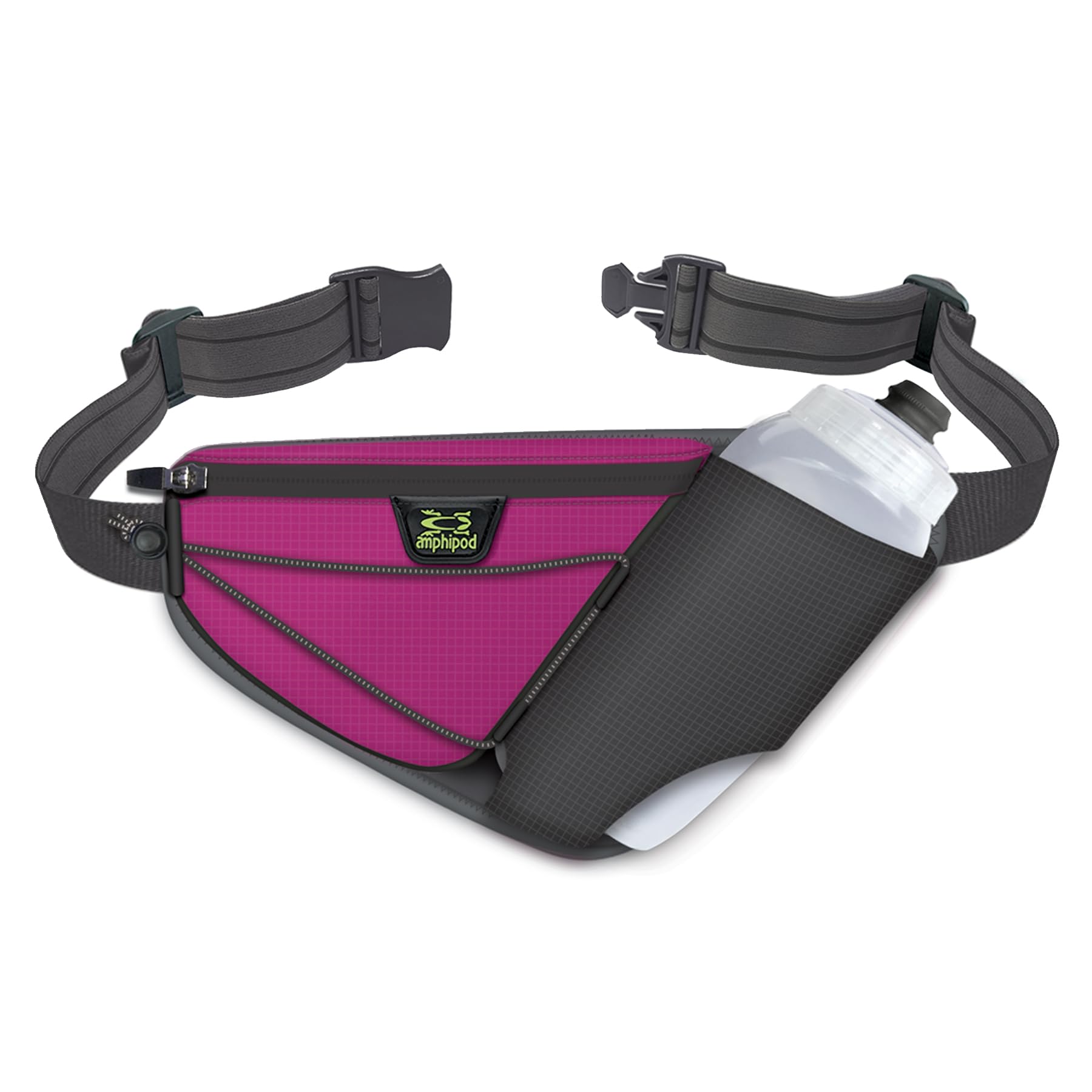 Amphipod Profile-Lite 20 Bottle Pack, Runners Waist & Hydration Belt, 5K/10K, Endurance & Ultra Running, Men & Women (20 oz.) - Sangria - 20 oz