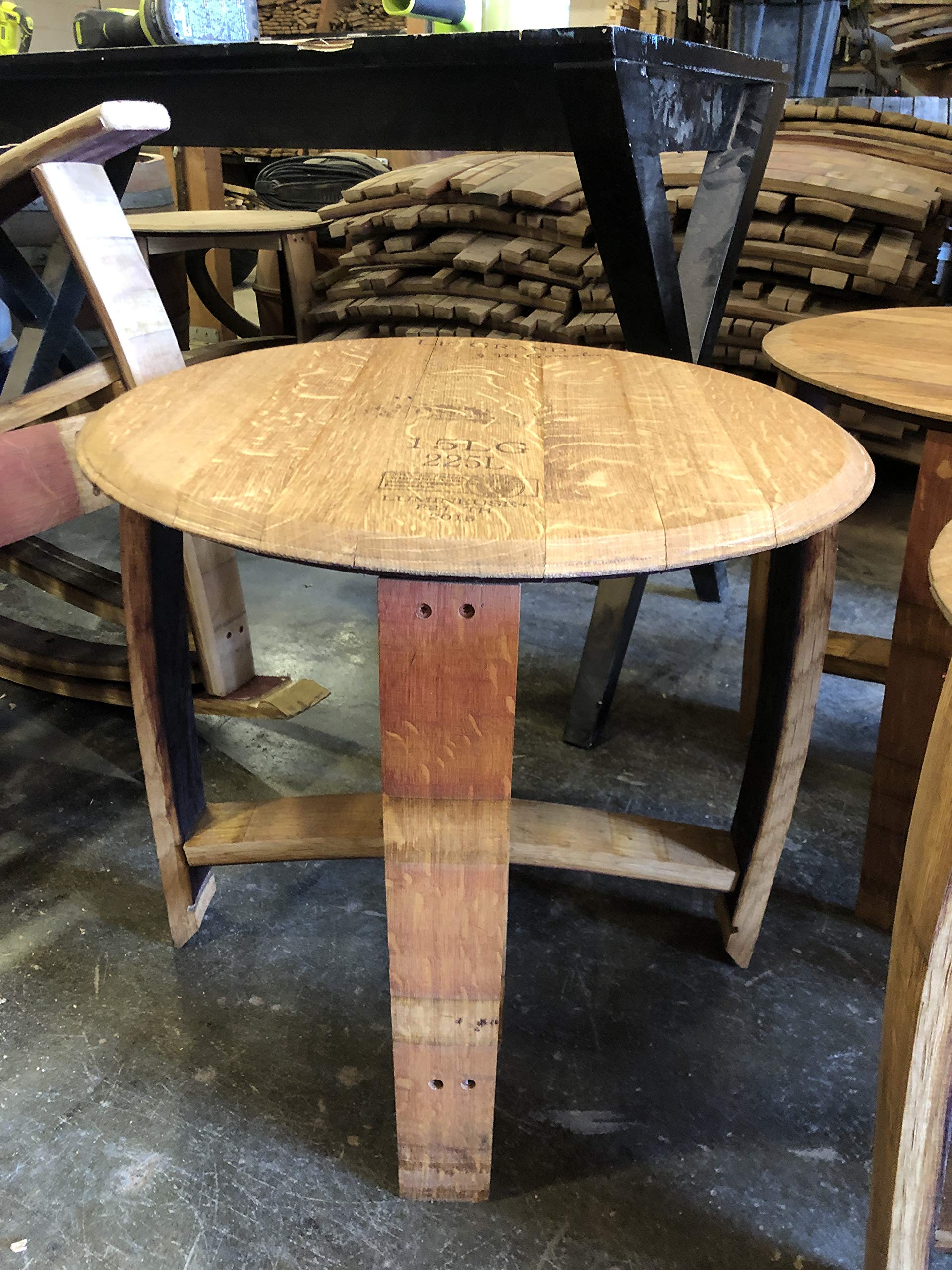 Wine Barrel Side Table