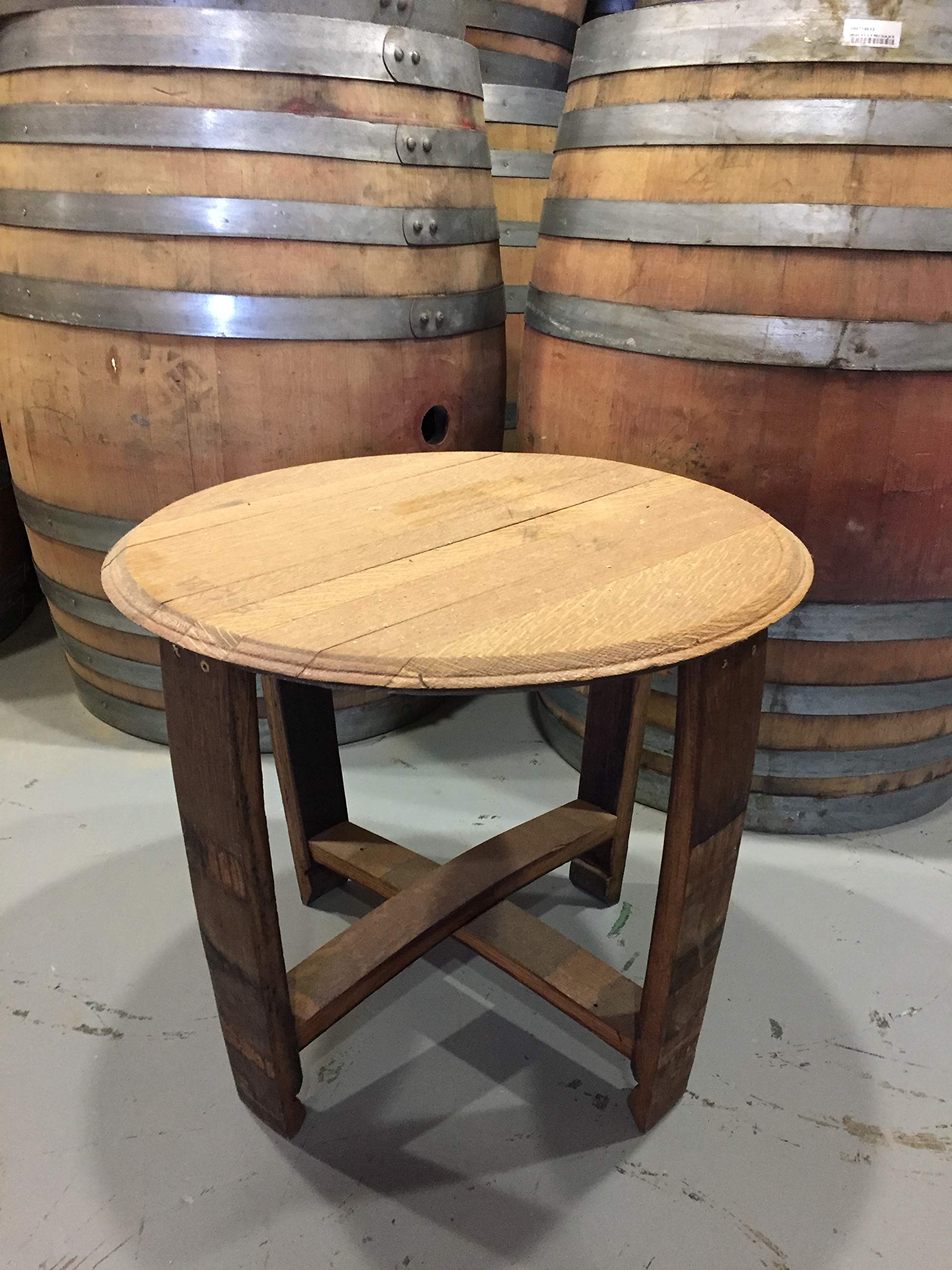 Wine Barrel Side Table