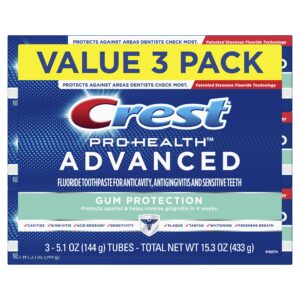 crest pro-health advanced gum protection toothpaste, 5.1 ounce, 3 count