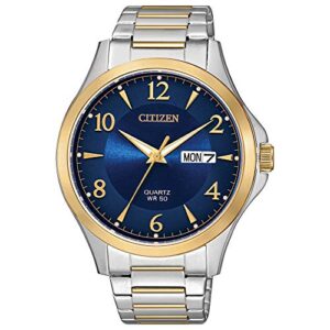 citizen quartz mens watch, stainless steel, classic, two-tone (model: bf2005-54l)