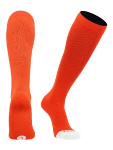 madsportsstuff pro line over the calf baseball socks (orange, small)