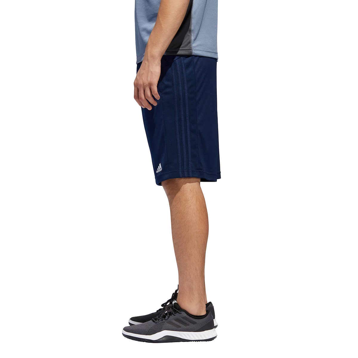 adidas Men's Active Zip Pocket Shorts (Medium, Navy)